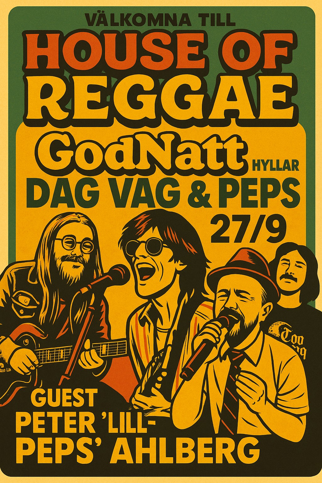 27/9 Tribute till Peps & Dag Vag m GODNATT spec guest Peter "Lill Peps ...